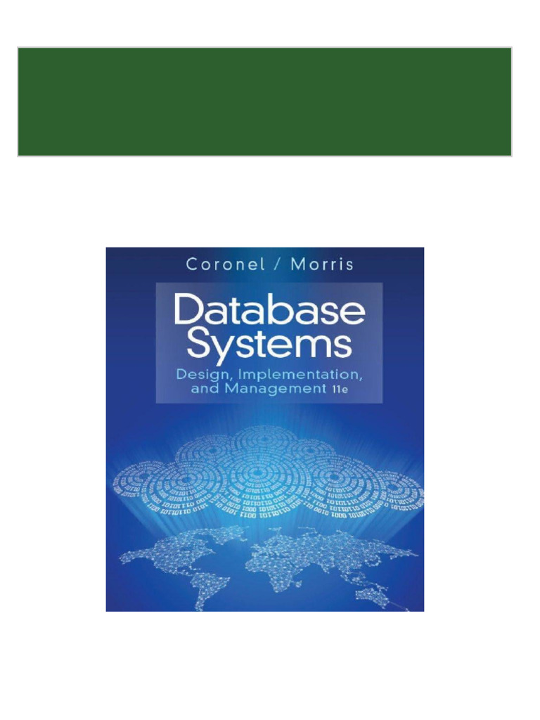 Ebooks Pdf Download Database Systems Design Implementation Management 11th Edition Ebook