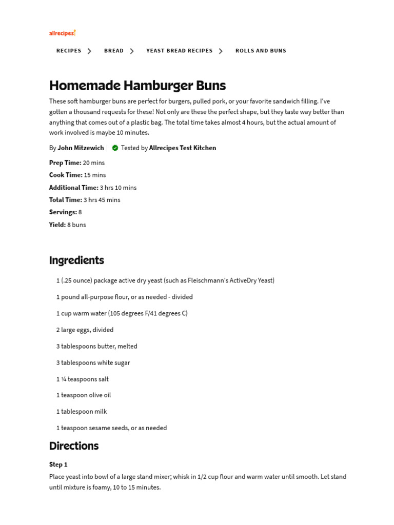 Burgers | PDF | Hamburgers | Dough