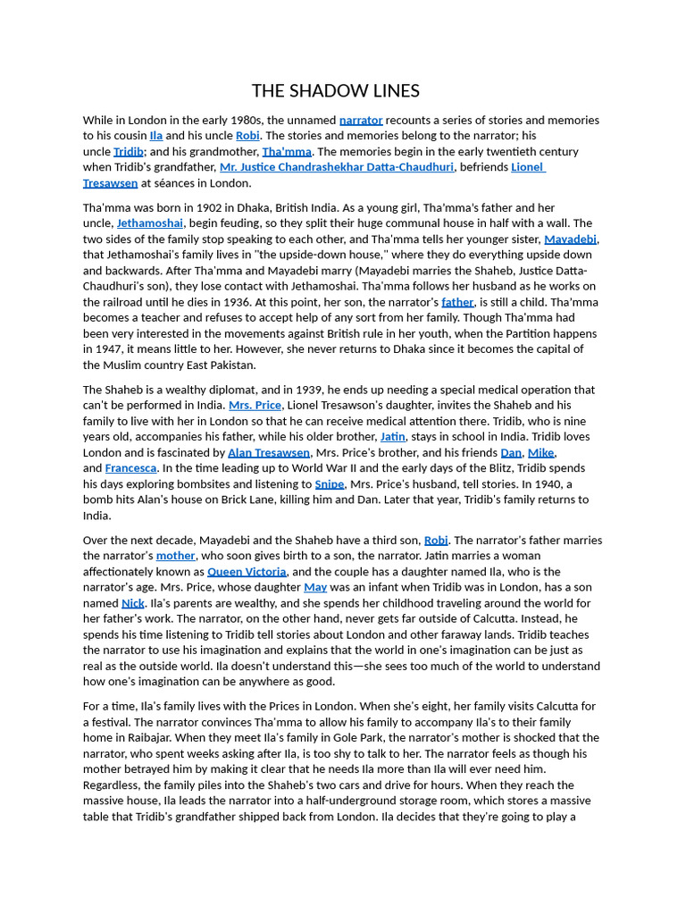 The Shadow Line | PDF