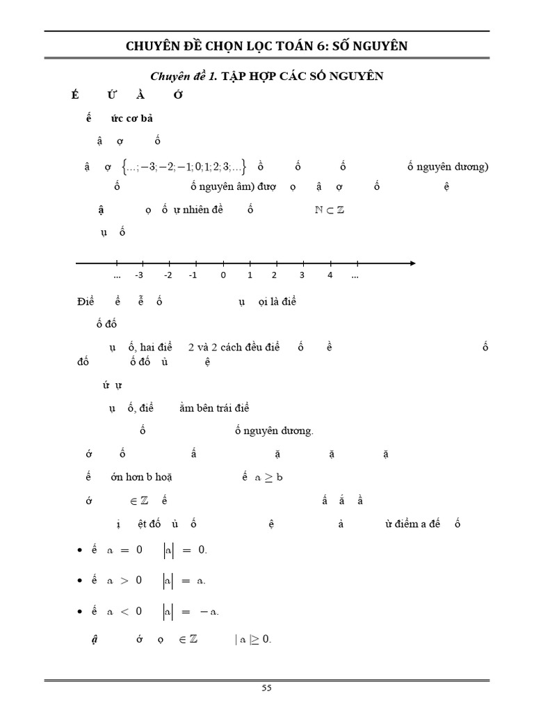 Chuyen de So Nguyen | PDF