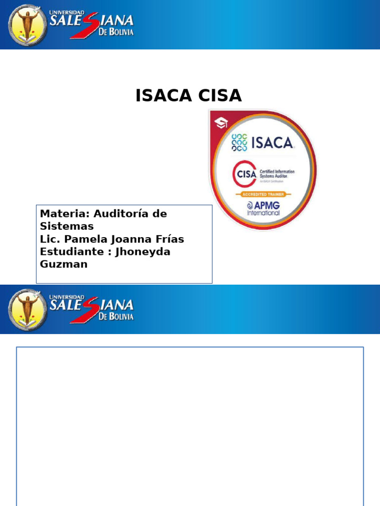 Isaca Cisa | PDF