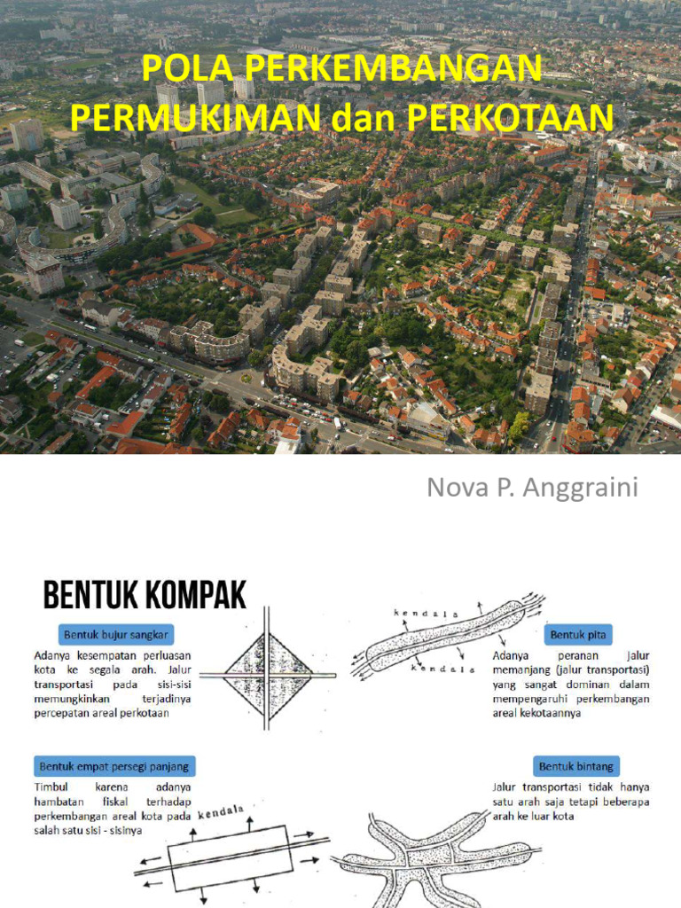POLA PERKEMBANGAN PERMUKIMAN Dan PERKOTAAN | PDF