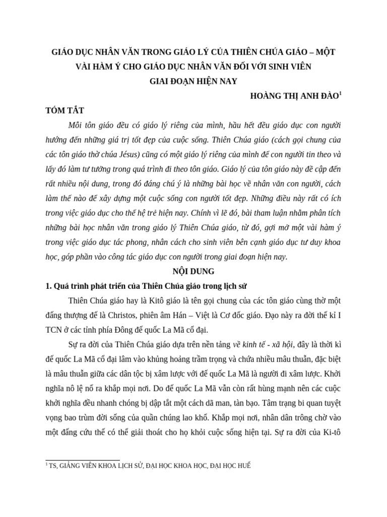 Giao Duc Nhan Văn | PDF