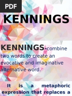Kennings in Beowulf - Examples - (Cloze) | PDF | Beowulf