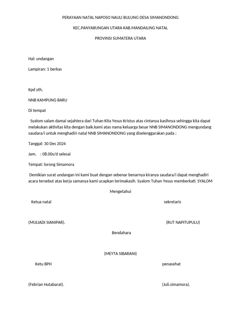 Hal - undangan-WPS Office | PDF