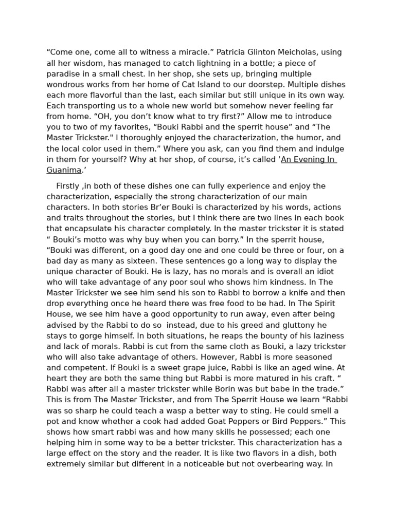 Literature Coursework | PDF