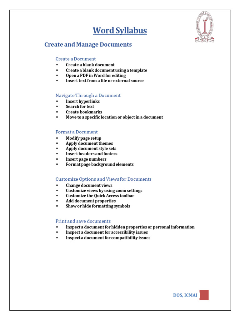 Office Curriculum | PDF | Microsoft Excel | Paragraph