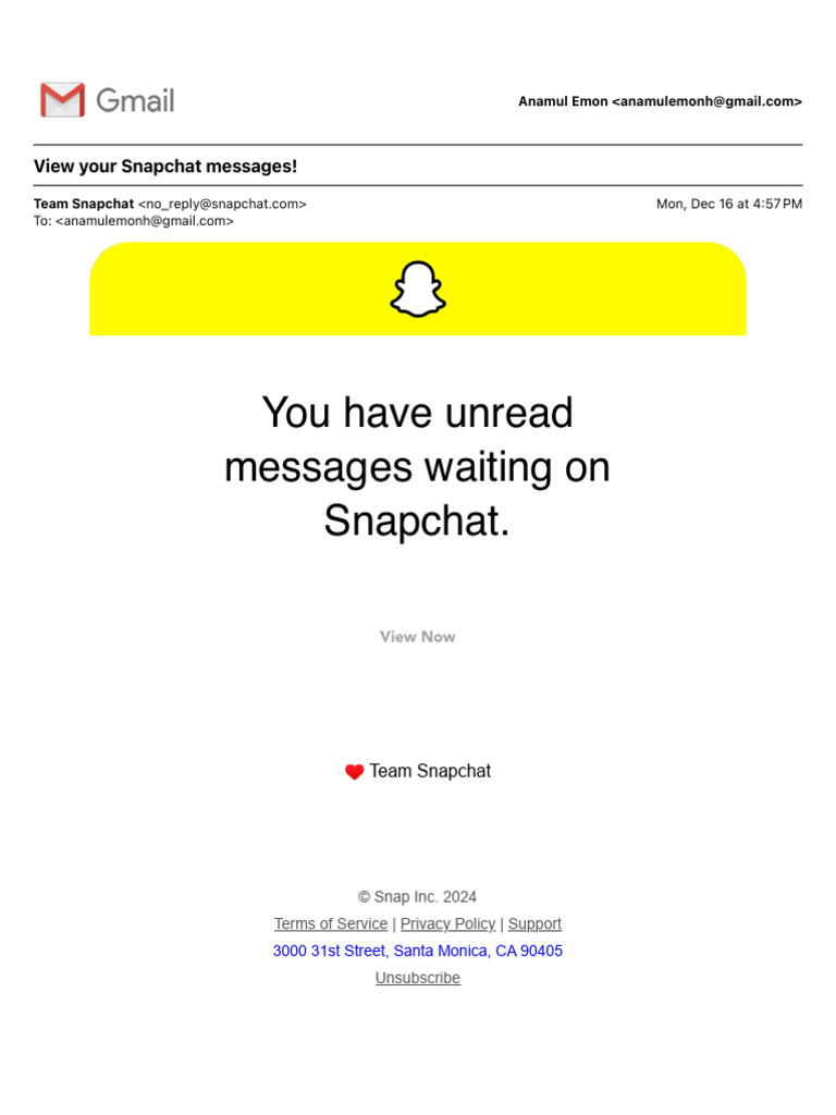 Unread Snapchat Messages Notification | PDF