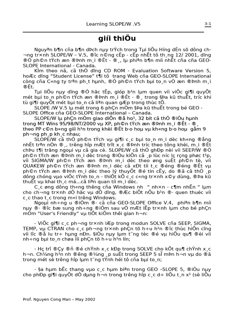 Ban dich bai tap SLOPEW V.5 | PDF