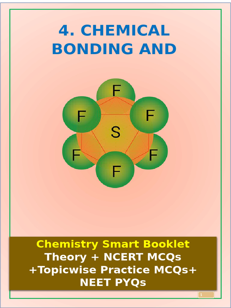 4.chemical Bonding and Molecular Structure | PDF | Chemical Bond ...
