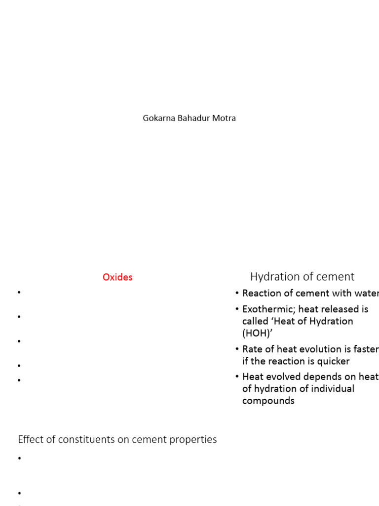 3.1 Concrete Ingredients and Properties of Concrete | PDF | Cement ...