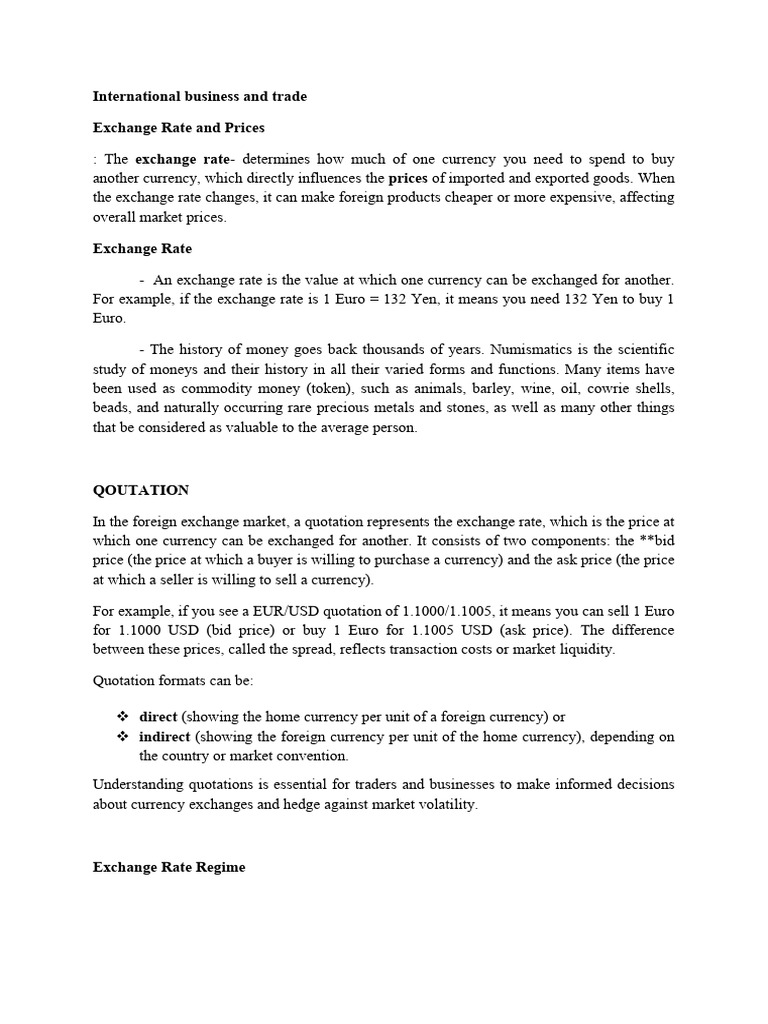 Terminal Report | PDF | Exchange Rate | Purchasing Power Parity