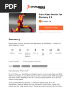 Dummy 13 Instructions A4 | PDF | Musculoskeletal System