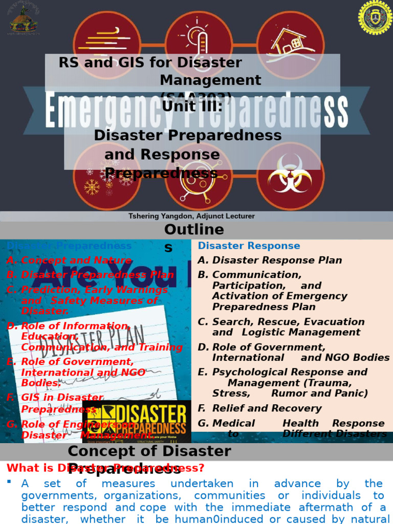 Disaster Preparedness and Response Guide | PDF | Emergency Management ...