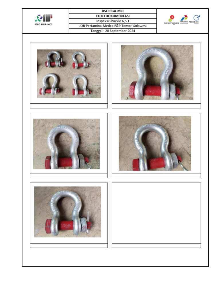 Dok. Shackle 6,5T (4ea) | PDF