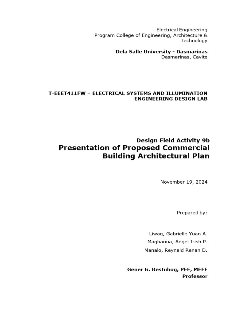 Group 4 - Presentation of Proposed Commercial Building Architectural ...
