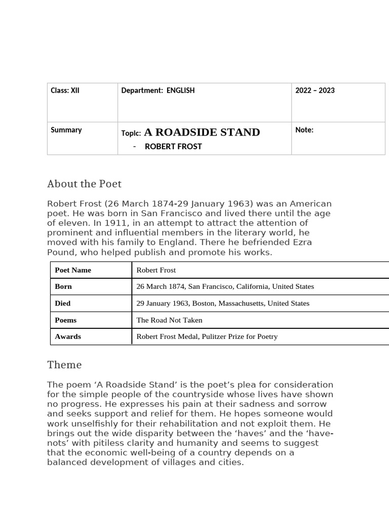 723412-12 A Roadside Stand QB& NOTES | PDF