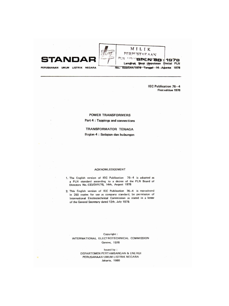 spln_8d_1978_trafo_tenaga_(sadapan_&_hubungan) | PDF