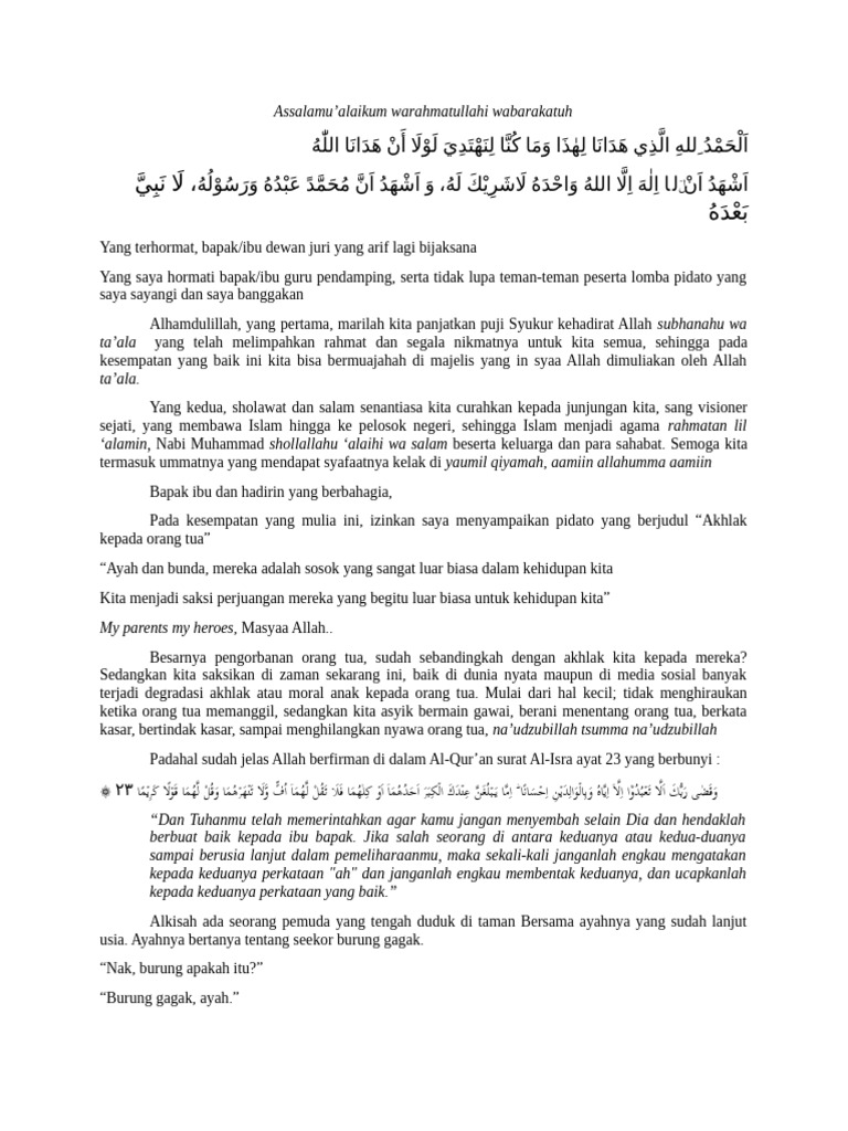 Pidato Mapsi 2 | PDF