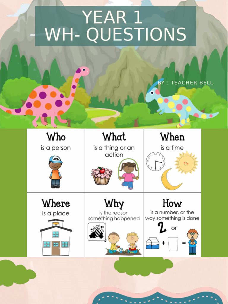 English Year 1 Grammar - (WH - Questions) | PDF