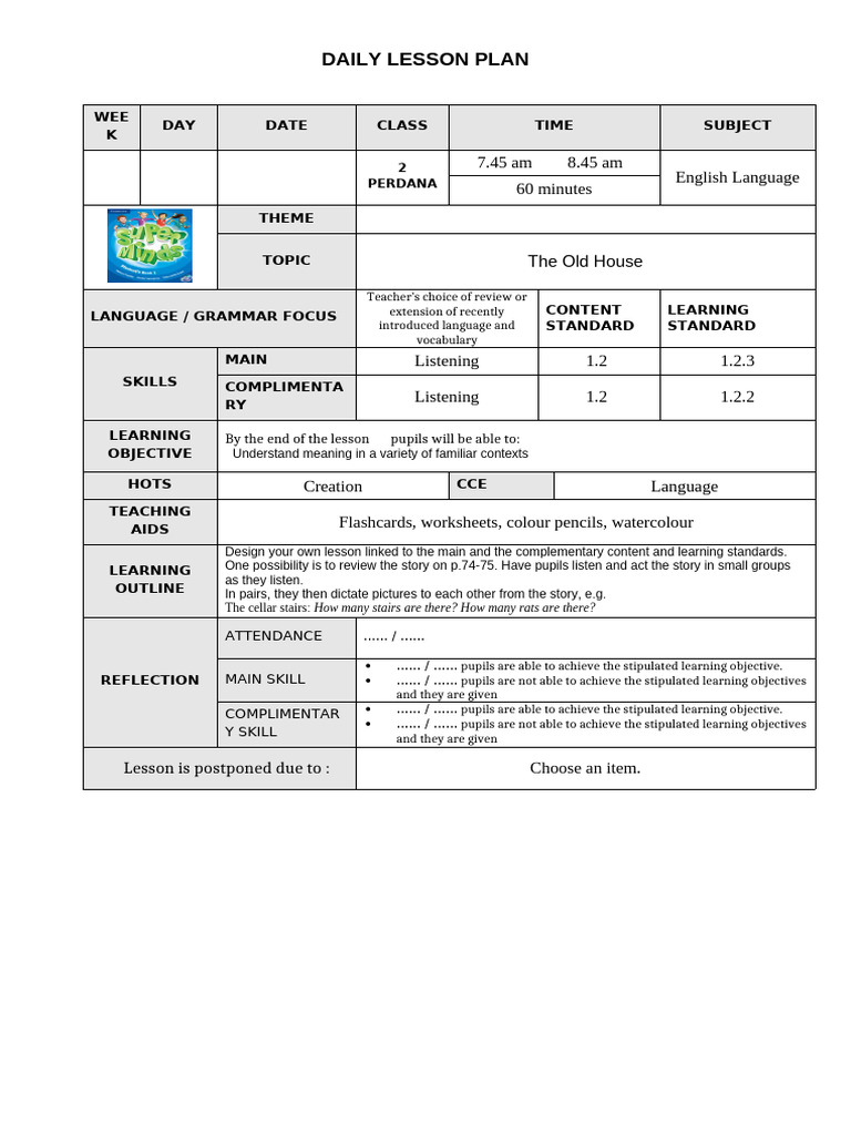 Lesson Plan Yr 2 Week 10 | PDF | Lesson Plan | Vocabulary