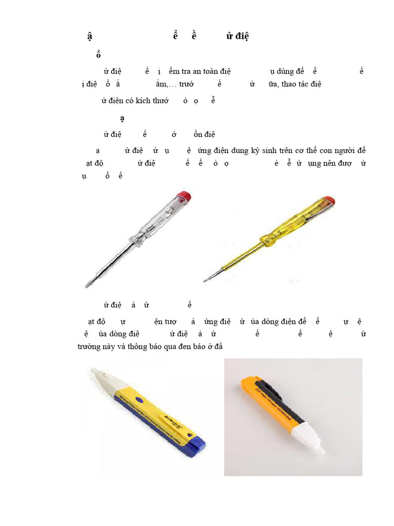 BTCN bút thử điện | PDF