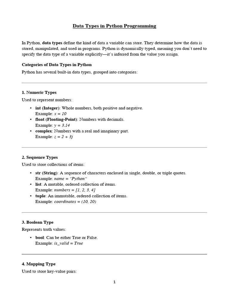 Lecture 3 A Handout Datatypes | PDF