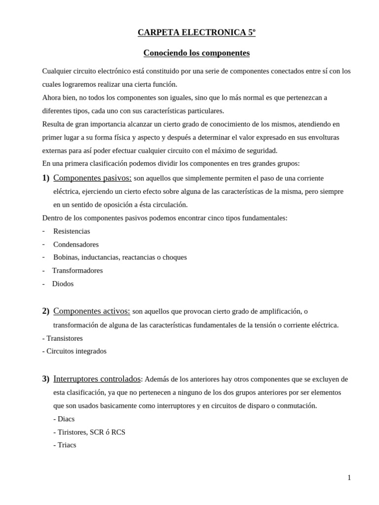 0 Carpeta Teoria2 | PDF | Diodo emisor de luz | Inductor