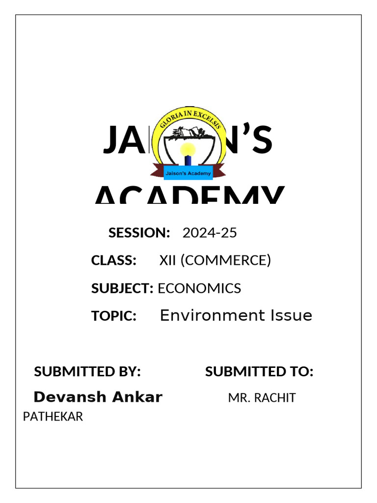 ECO - FRONT - PAGES (1) Devansh | PDF