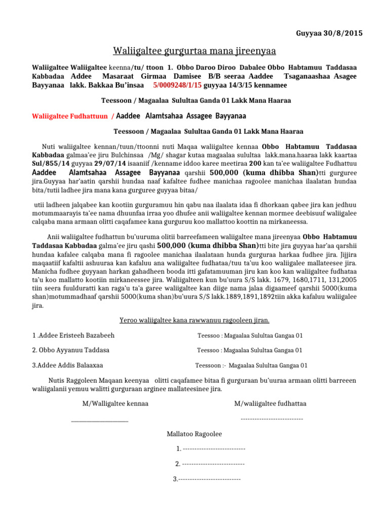 Maqaa Naannessuu | PDF