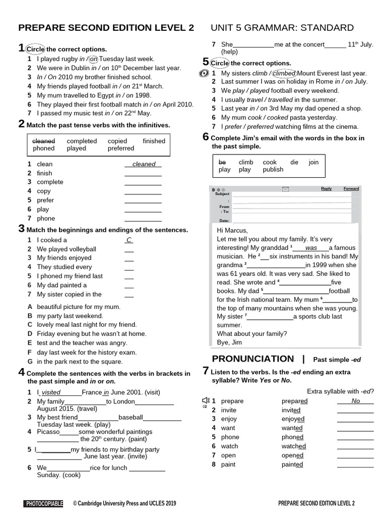 Level 2 Grammar Practice: Past Tense | PDF | Linguistics | Grammar