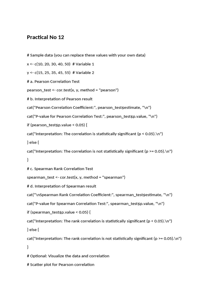 Practical No 12 sml | PDF | Multivariate Statistics | Statistical Inference