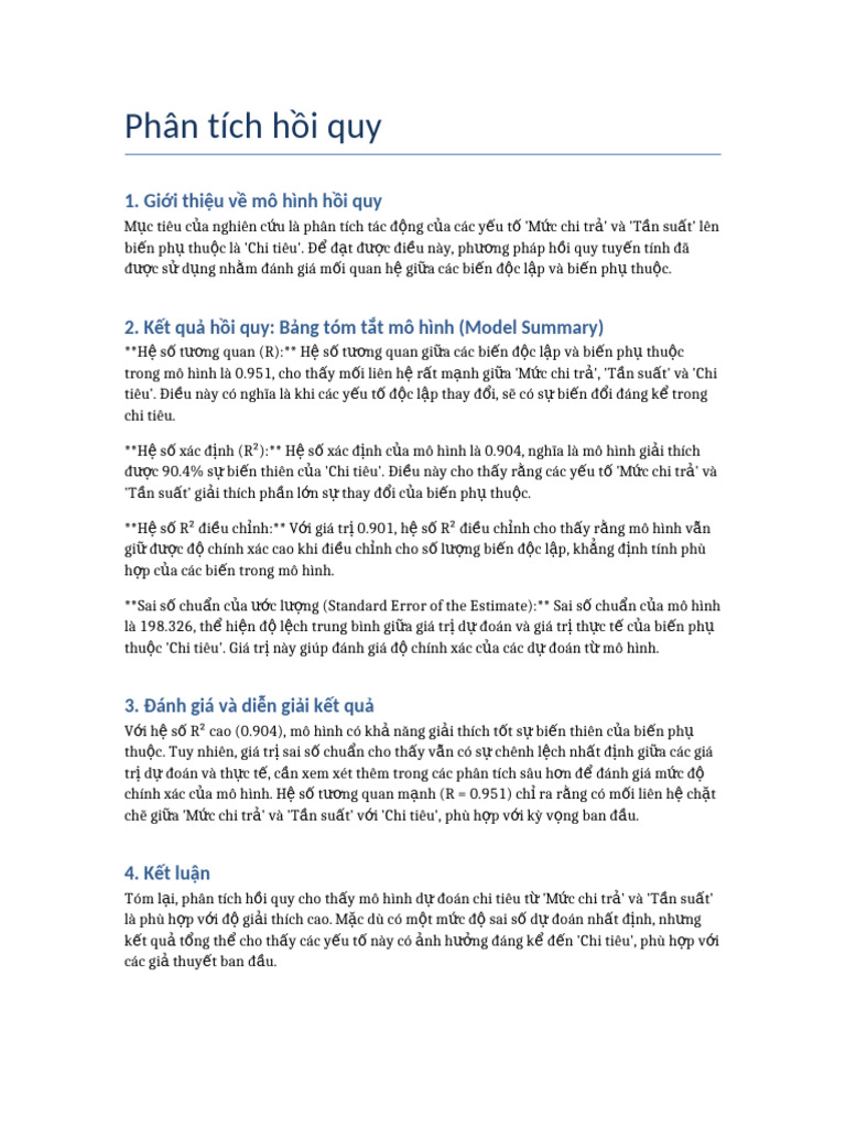 Phan Tich Hoi Quy | PDF