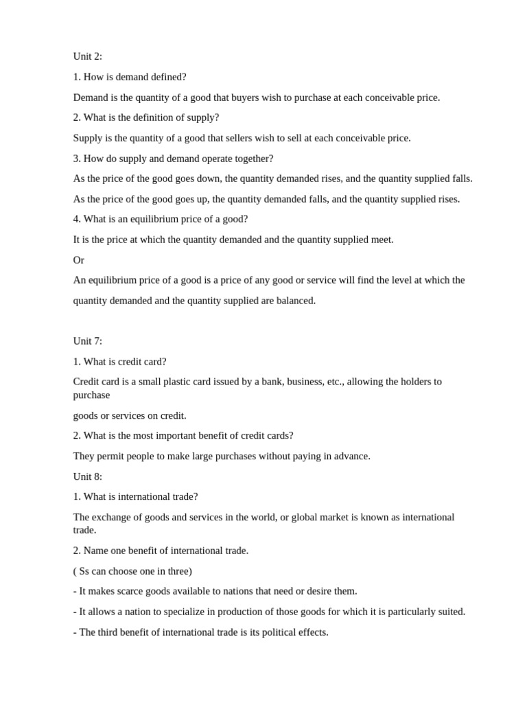 Supply, Demand, and International Trade Basics | PDF