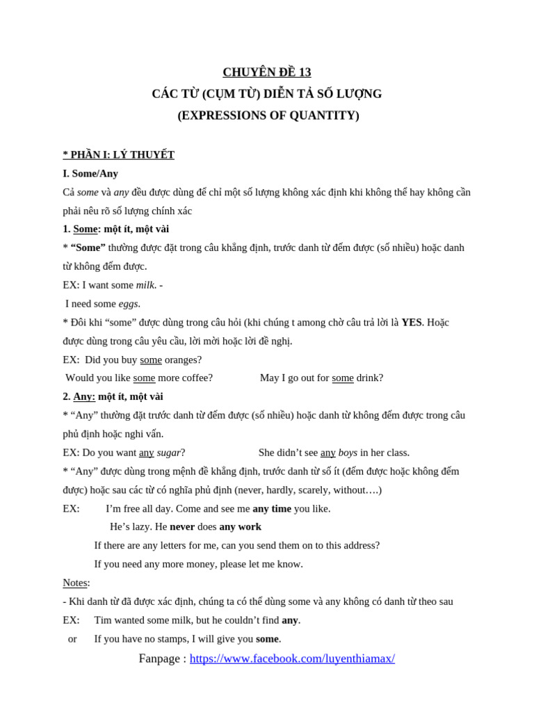 Cum Tu Ta So Luong LY-THUYET | PDF