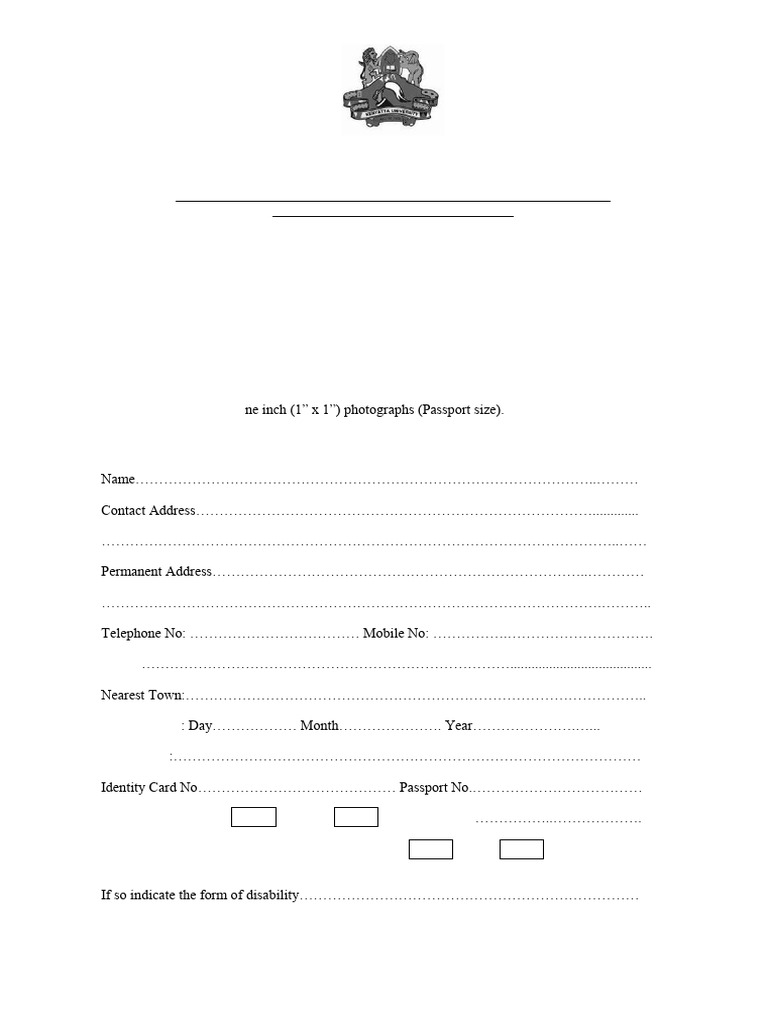 Undergraduate Application Form 11 | PDF