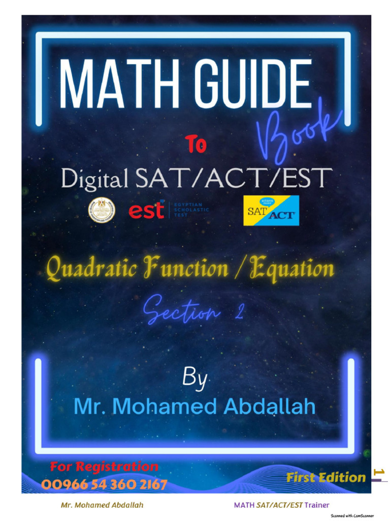 Math Guide To Digital SAT Section 2 | PDF