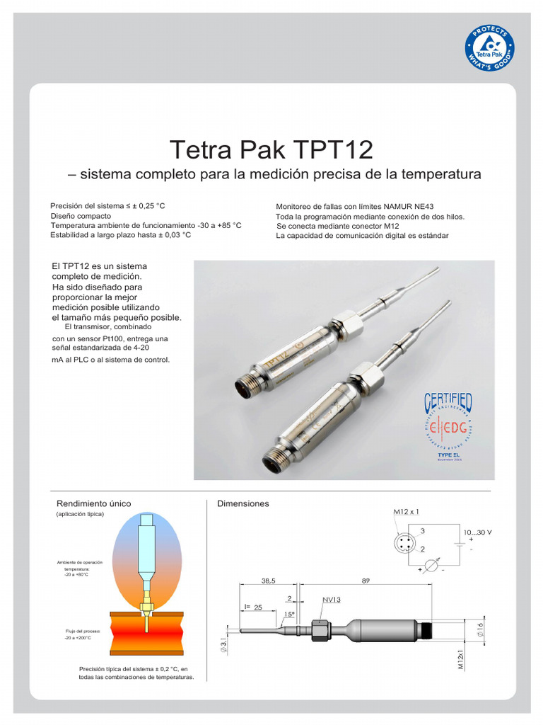 Transmisor de Temperatura TPT12 | PDF | Sensor | Metrología