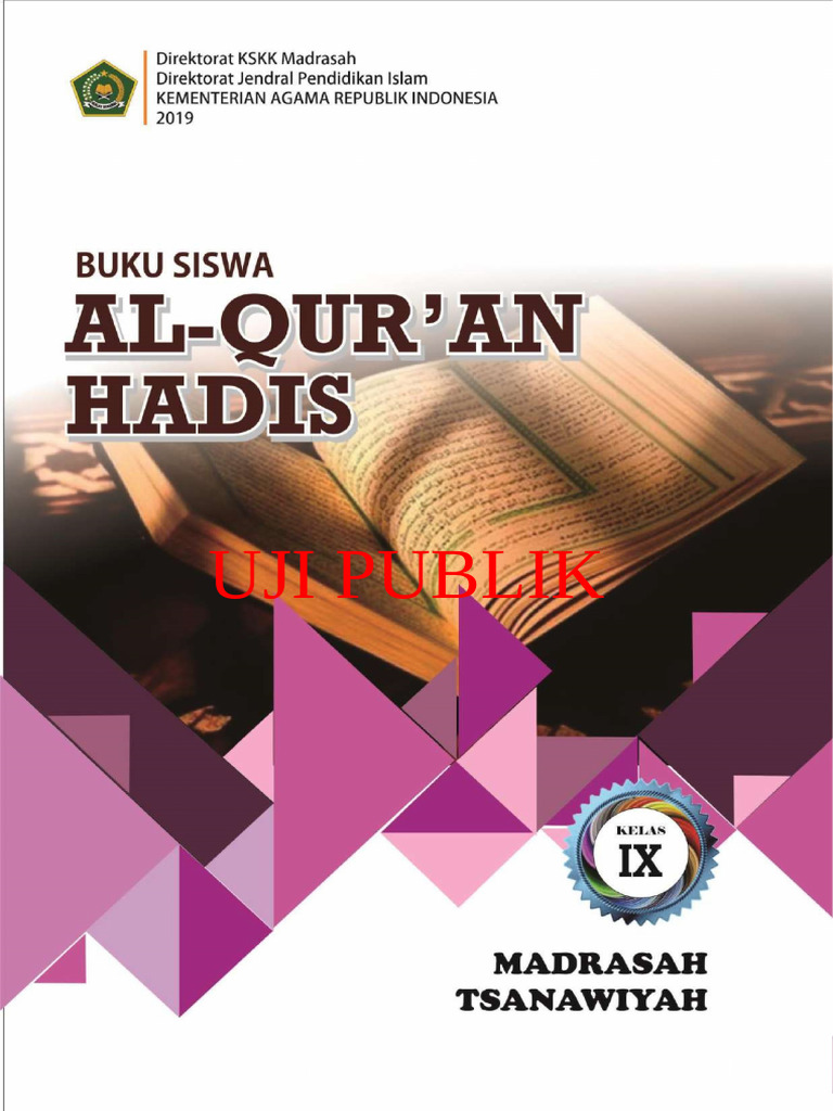 Buku Qurdis Kelas 9 PAI dan Bahasa Arab | PDF