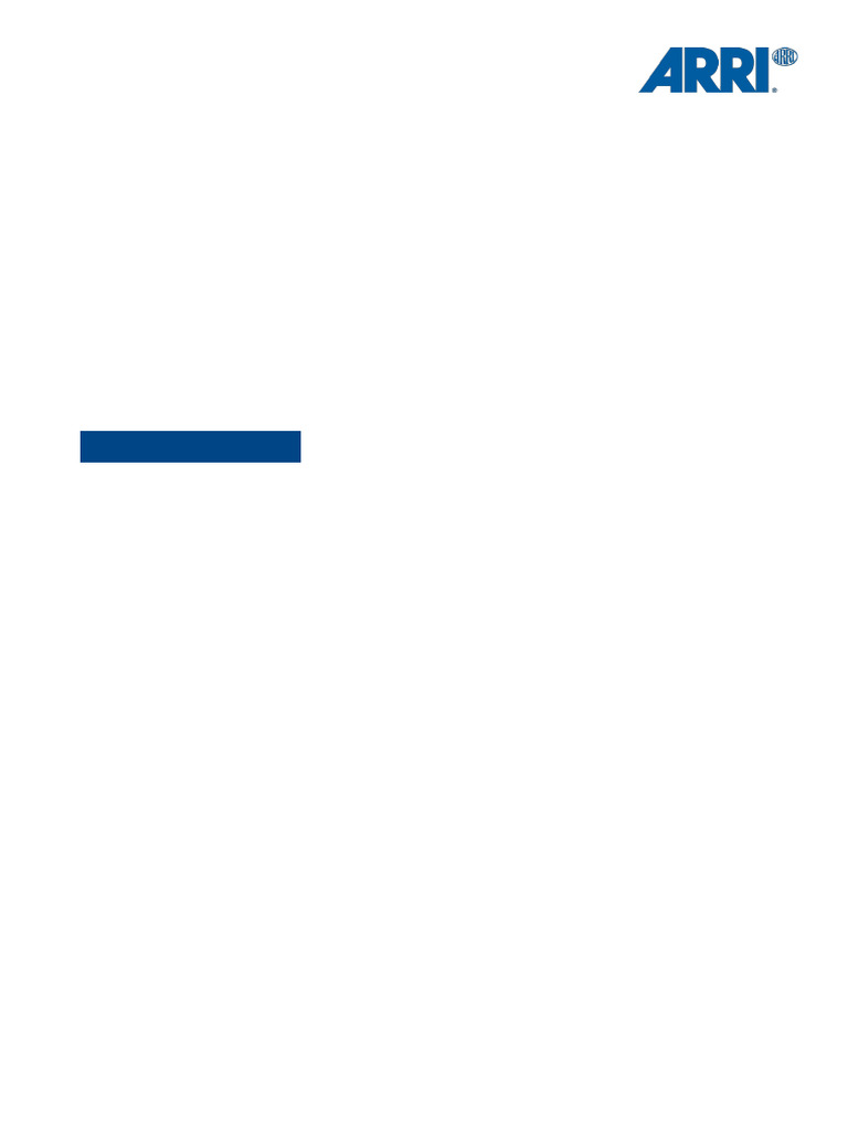 2022_08_ARRI_Metadata_White_Paper | PDF | Imaging | Film And Video Technology