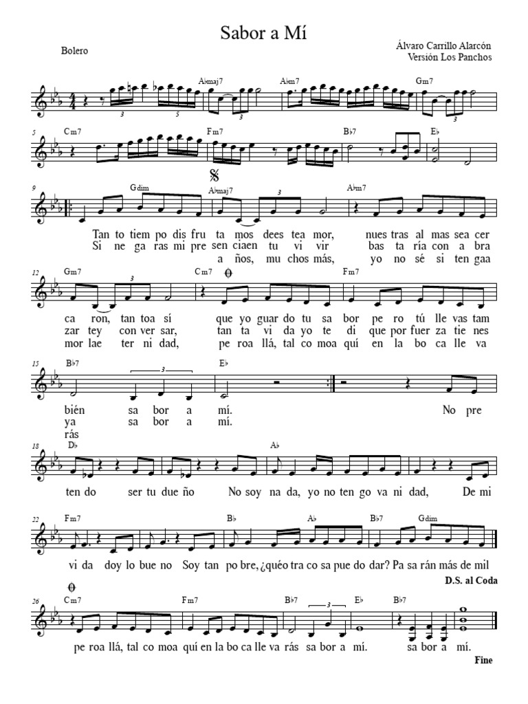 Sabor A Mi | PDF | Individual