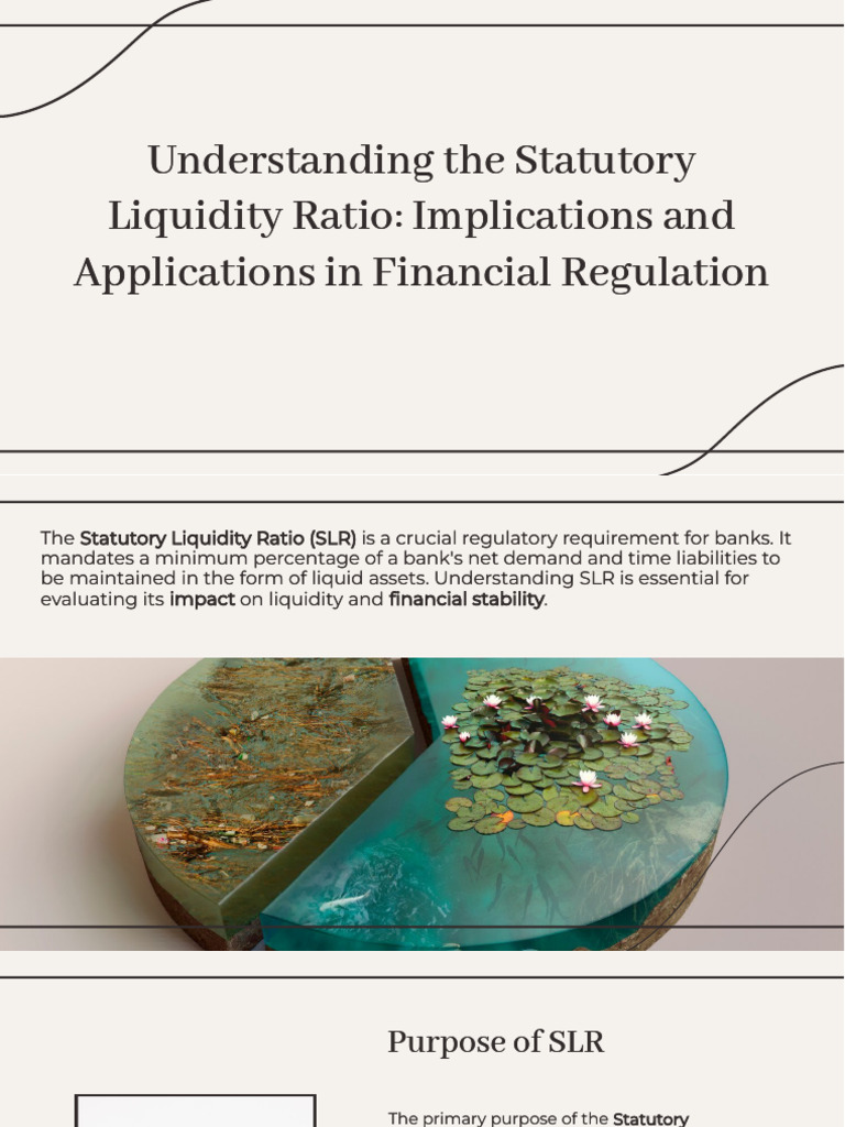 Statutory Liquidity Ratio | PDF
