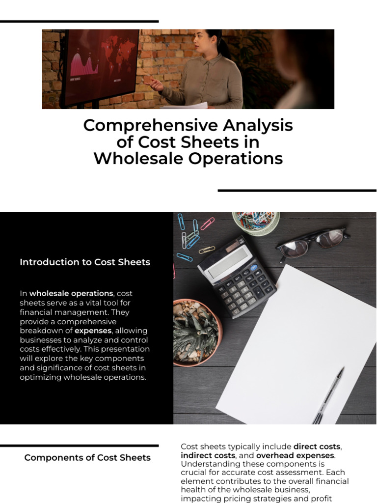 Wholesale Cost Sheet Essentials | PDF