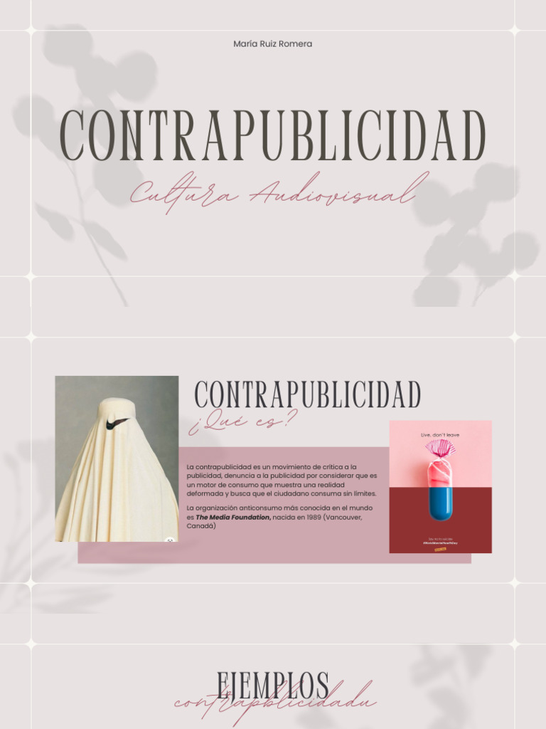 PRESENTACIÓN CONTRAPUBLICIDAD | PDF