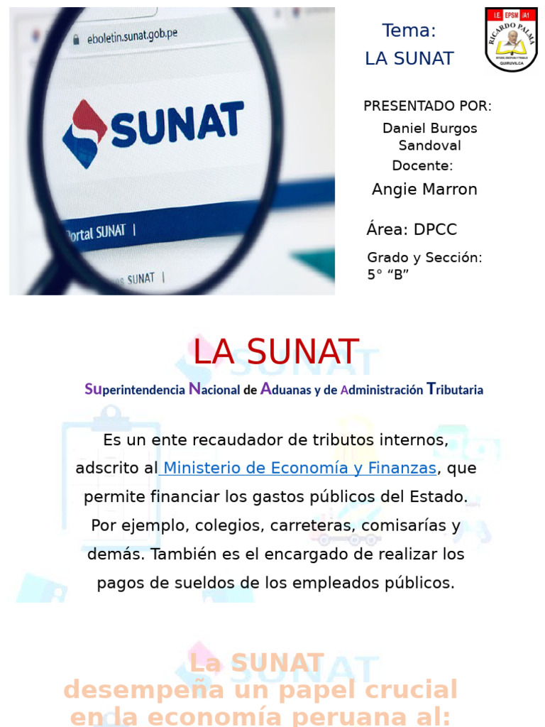 La Sunat | PDF | aduana | Impuestos
