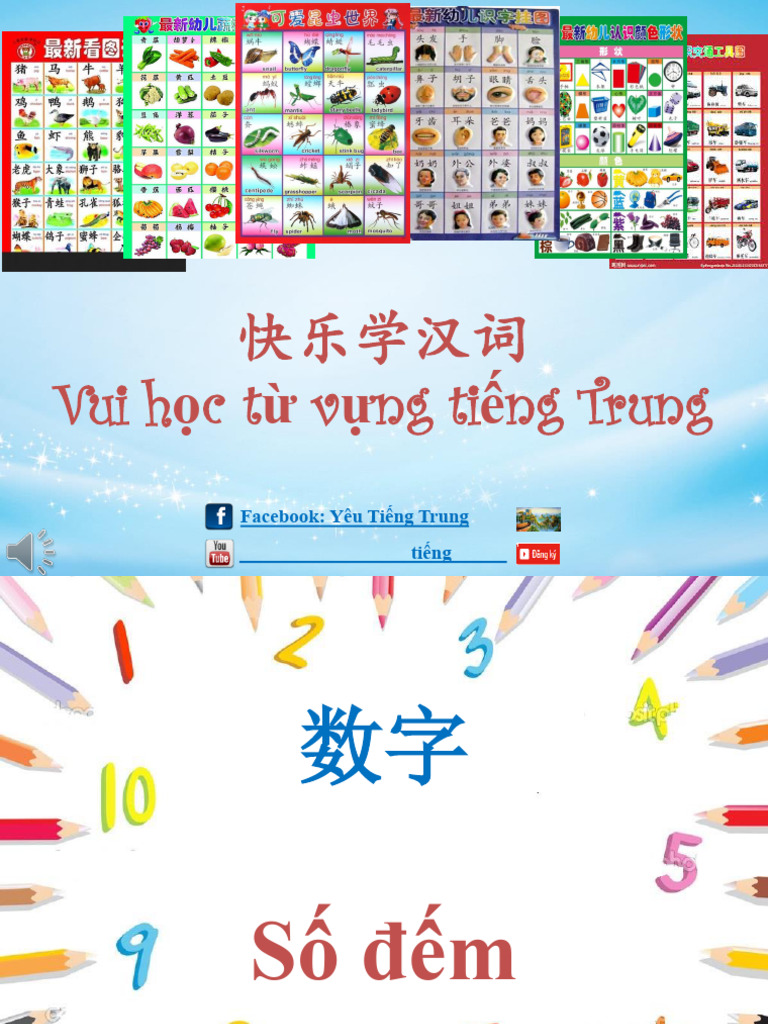 Chinese - Vocabulary - Flashcard.P3 - Number - So Dem (1 20) | PDF