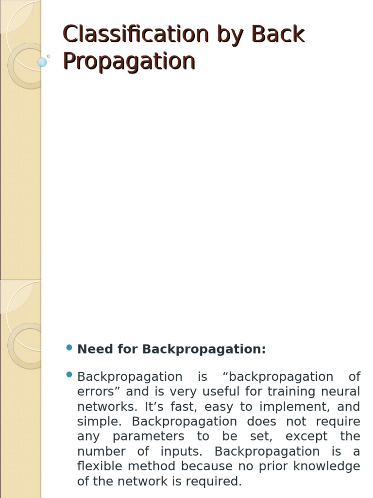 classification_by_back_propagation_iv1 | PDF | Artificial Neural Network | Applied Mathematics