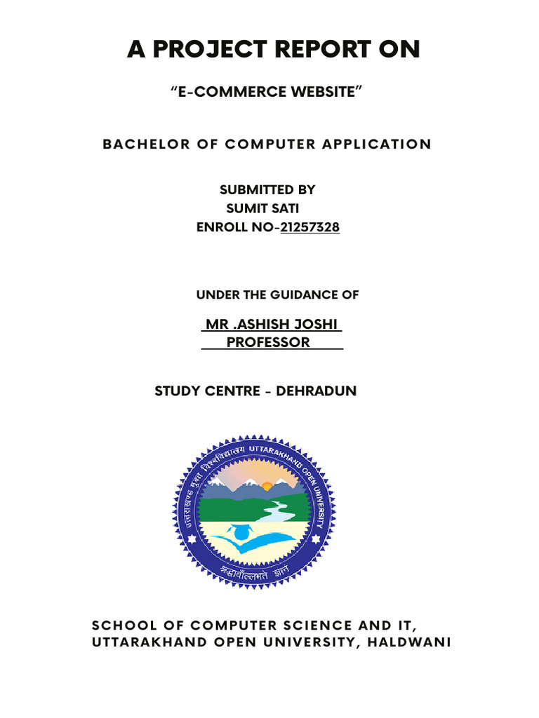 Sumit Sati 6th Sem Project BCA | PDF | Websites | Web Development