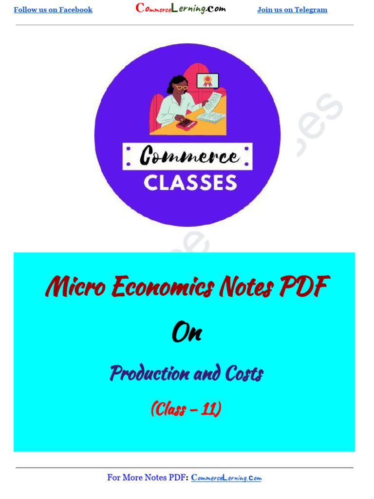 Class 11 Micro Economics Chapter 3 Notes Pdf Pdf Production