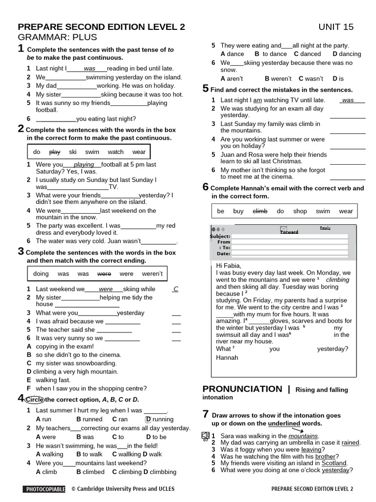 PREPARE 2 Grammar Plus Unit 15 | PDF